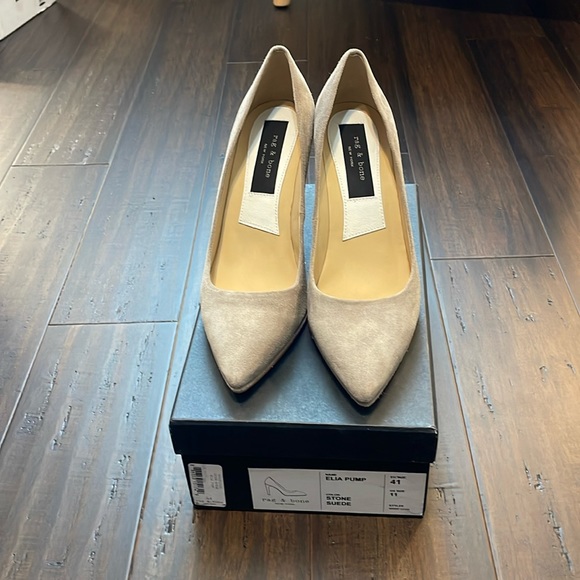 rag & bone | Shoes | Rag Bone Elia Pump In Stone Suede Size 4 | Poshmark